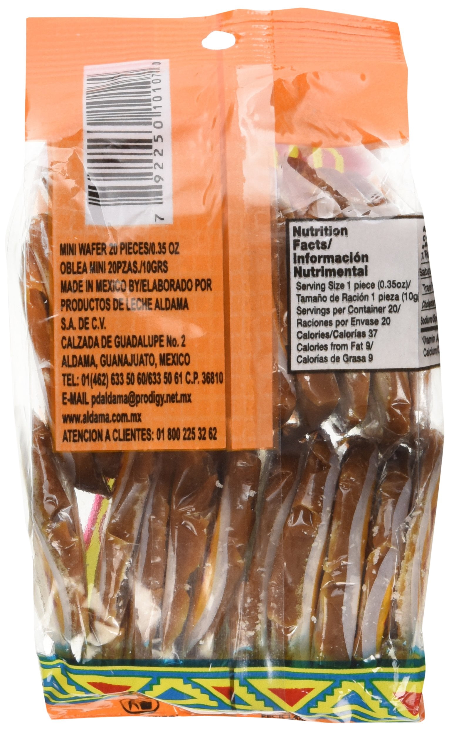 Aldama Mini Obleas FEV6 Con Cajeta (Milk Candy Wafers) 20pc in Pack ...