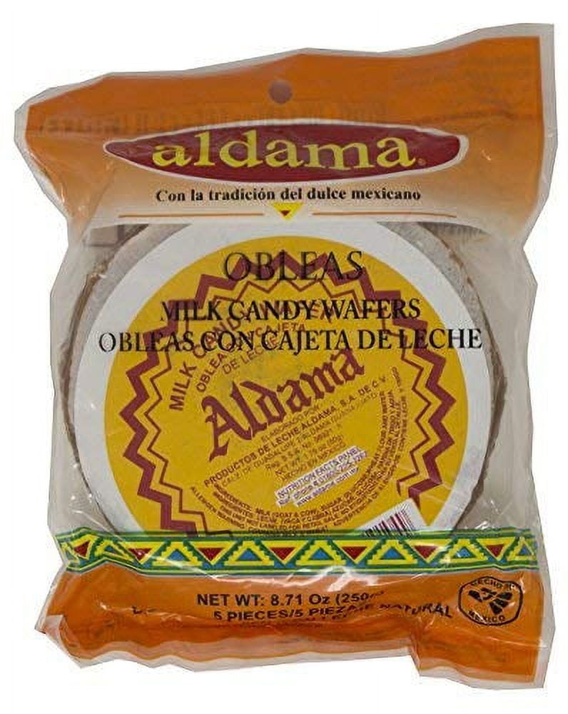 Aldama Oblea Medium Milk CM31 Candy Wafer, Soft and Chewy, Mexican ...