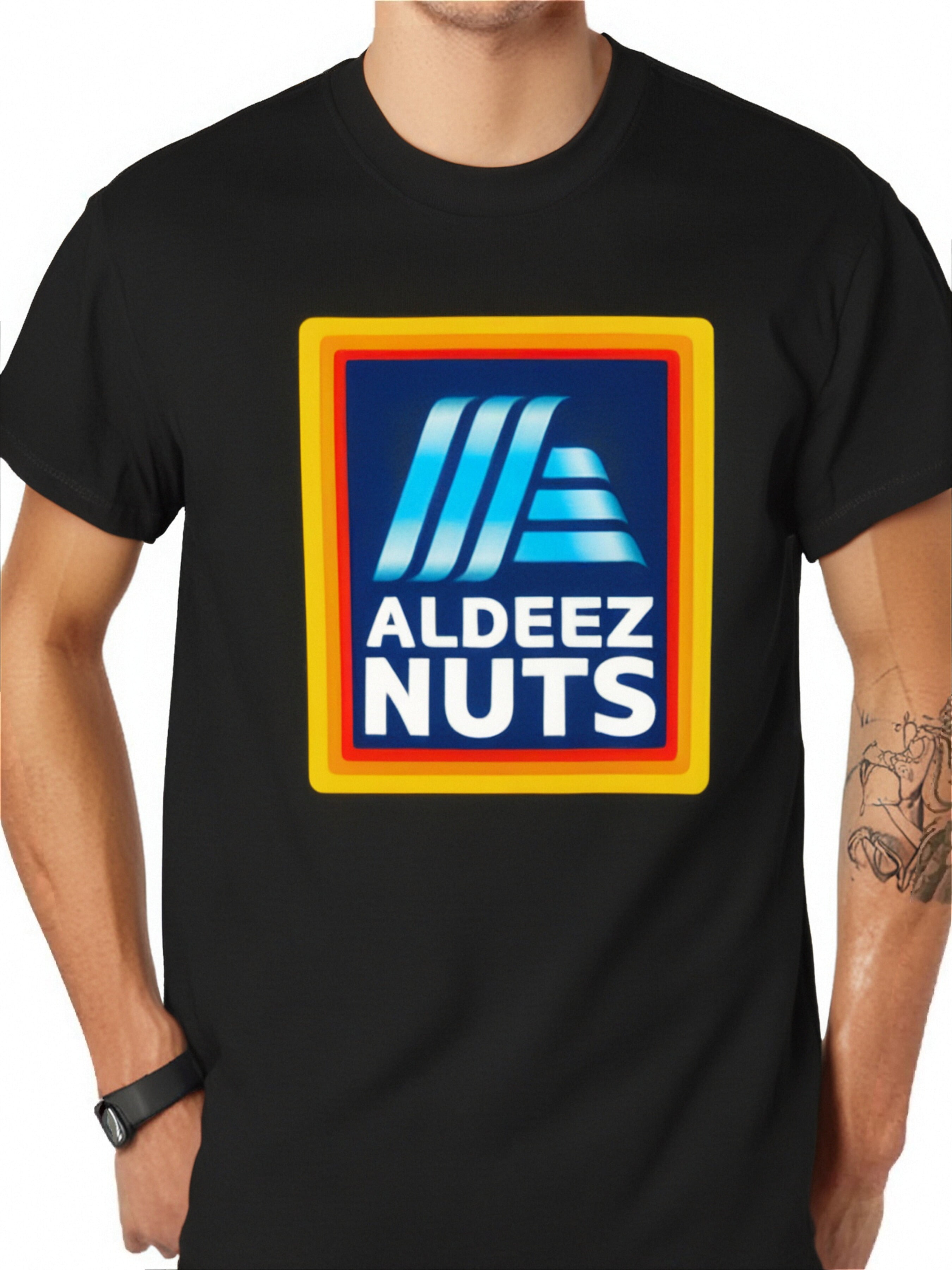 Aldeez Nuts T-shirt Hip Hop short sleeve T-shirt for men Tee For Adult ...