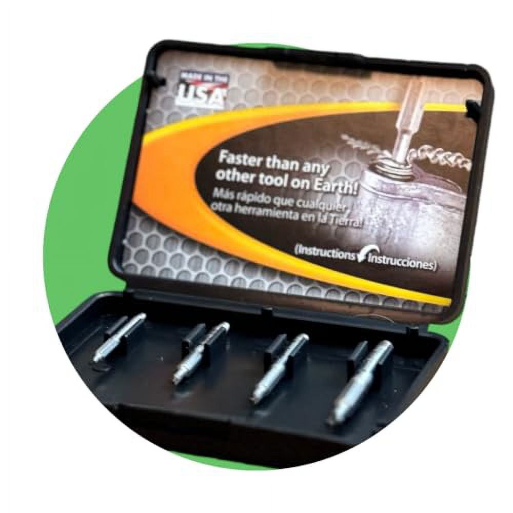 Alden 4507P Grabit Micro Broken Bolt Extractor 4 Piece Kit - Small Bolt ...