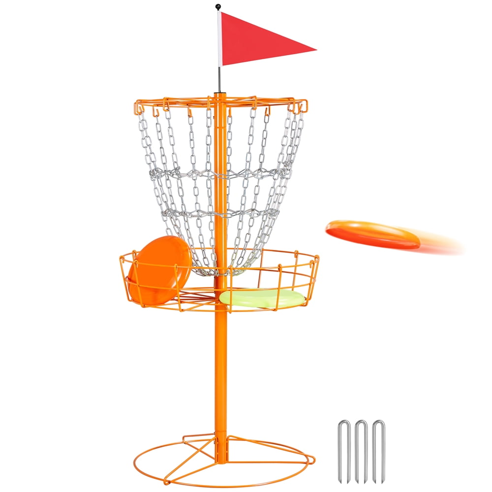 Alden Design 12-Chain Disc Golf Goal for Target Practice, Orange ...