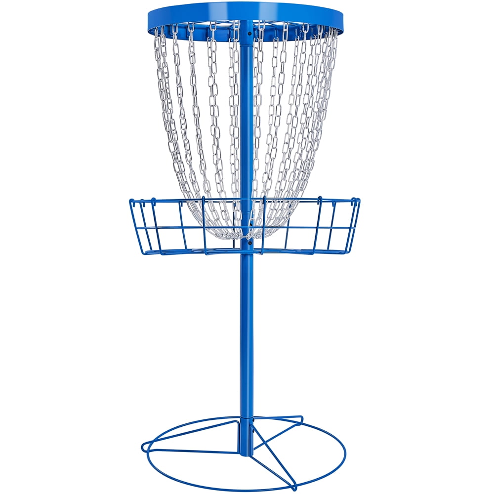 Alden Design 24-Chain Portable Metal Disc Golf Basket with Carrying Bag ...