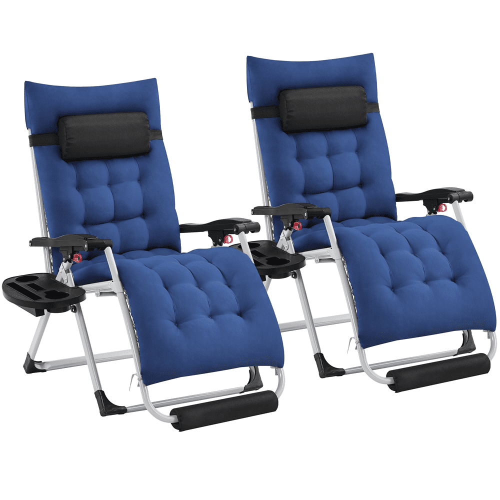 Alden Design 2pcs 26in Zero Gravity Recliner with Cotton-padded ...