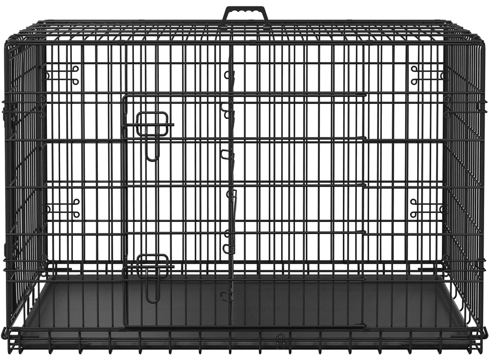 Alden Design 48″ Dog Crate with 2 Doors and Pull-out Tray for Large Dog ...