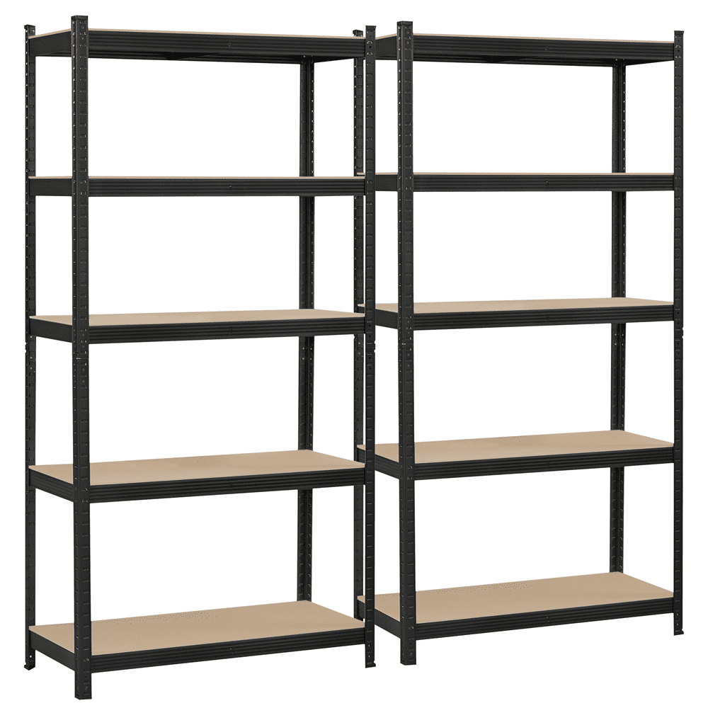 Alden Design 5-Shelf Boltless & Adjustable Steel Storage Shelf Unit ...