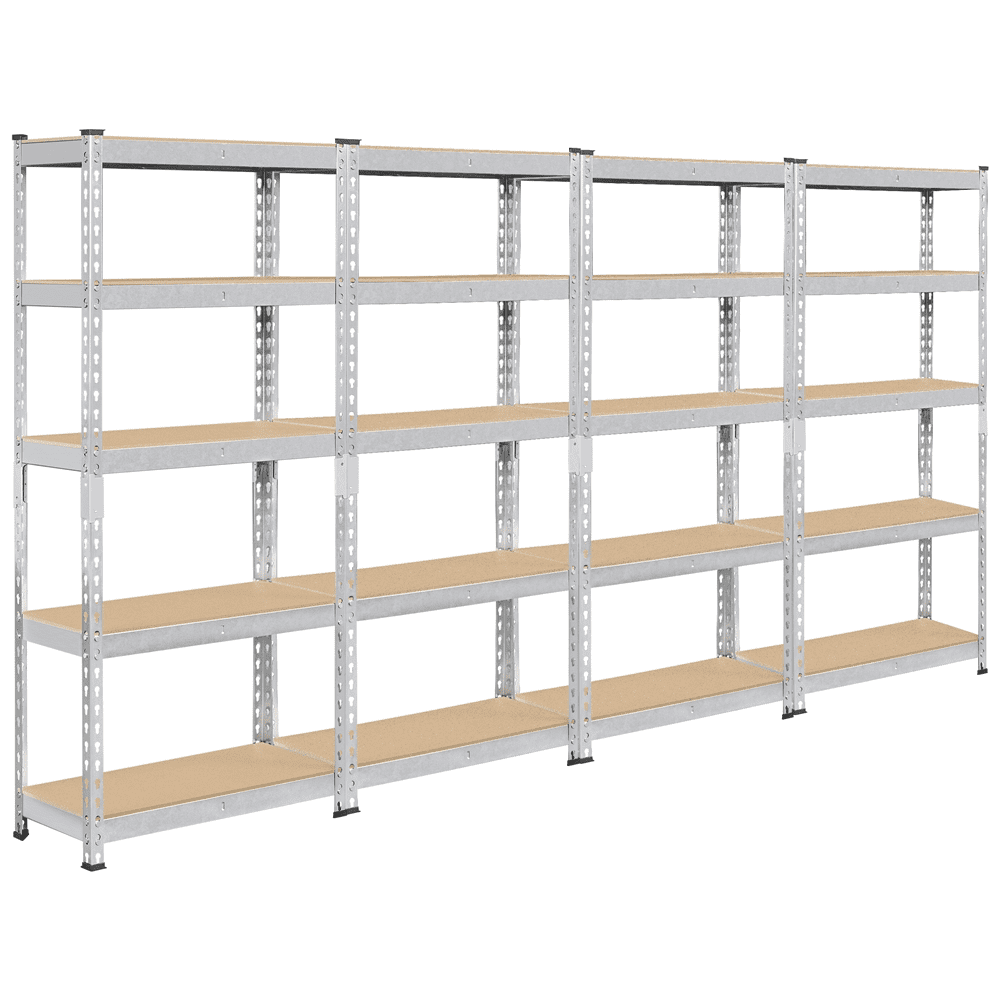 Alden Design 5-Shelf Boltless & Adjustable Steel Storage Shelf Unit ...