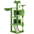 Alden Design 57'' Height Multilevel Cat Tree with 2 Condos for Kittens ...
