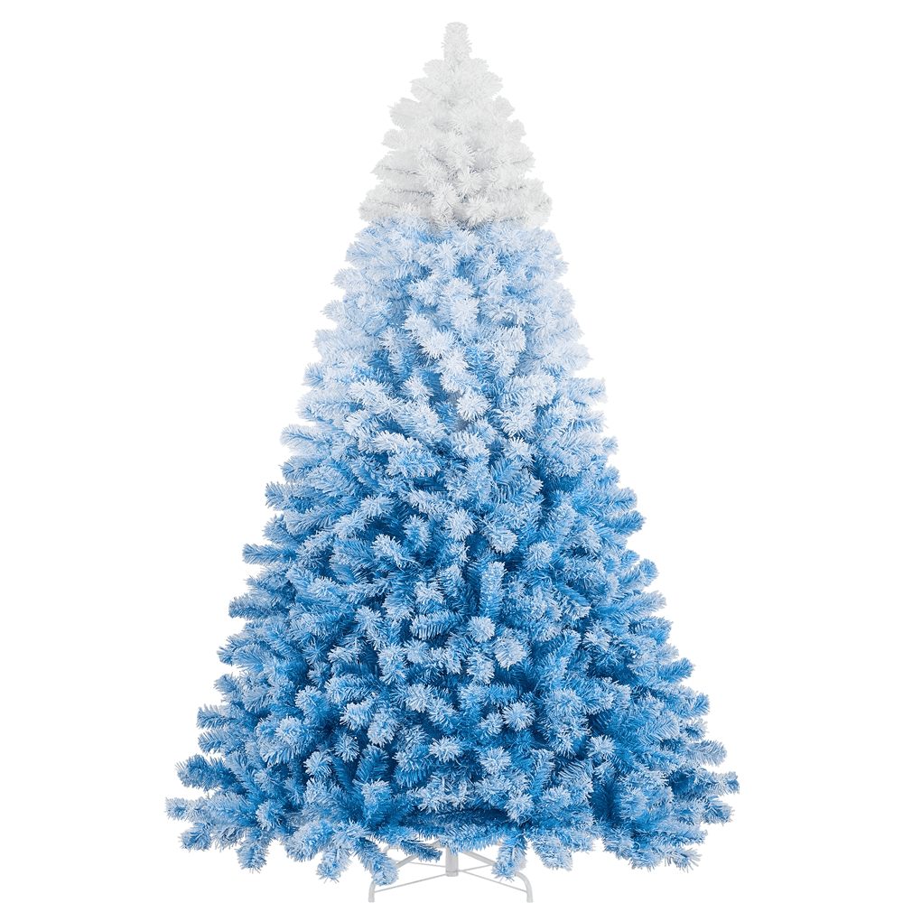 Alden Design 6Ft Pre-lit Flocked Artificial Christmas Tree with 250 ...