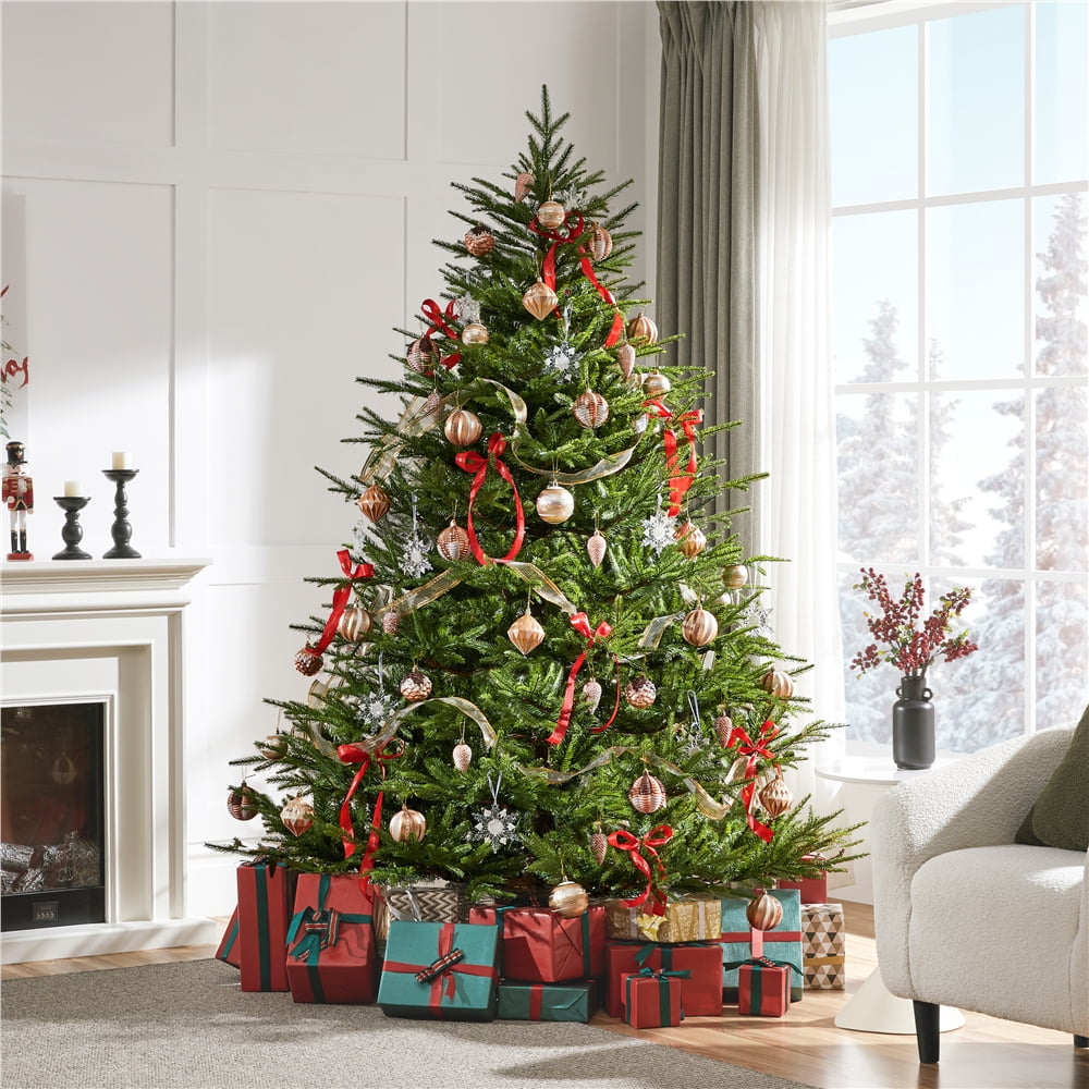Alden Design 7.5ft Pre-lit Artificial Christmas Tree with 1000 ...