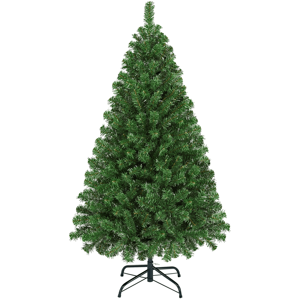Alden Design Clear Prelit Incandescent Green Hinged Spruce Artificial ...