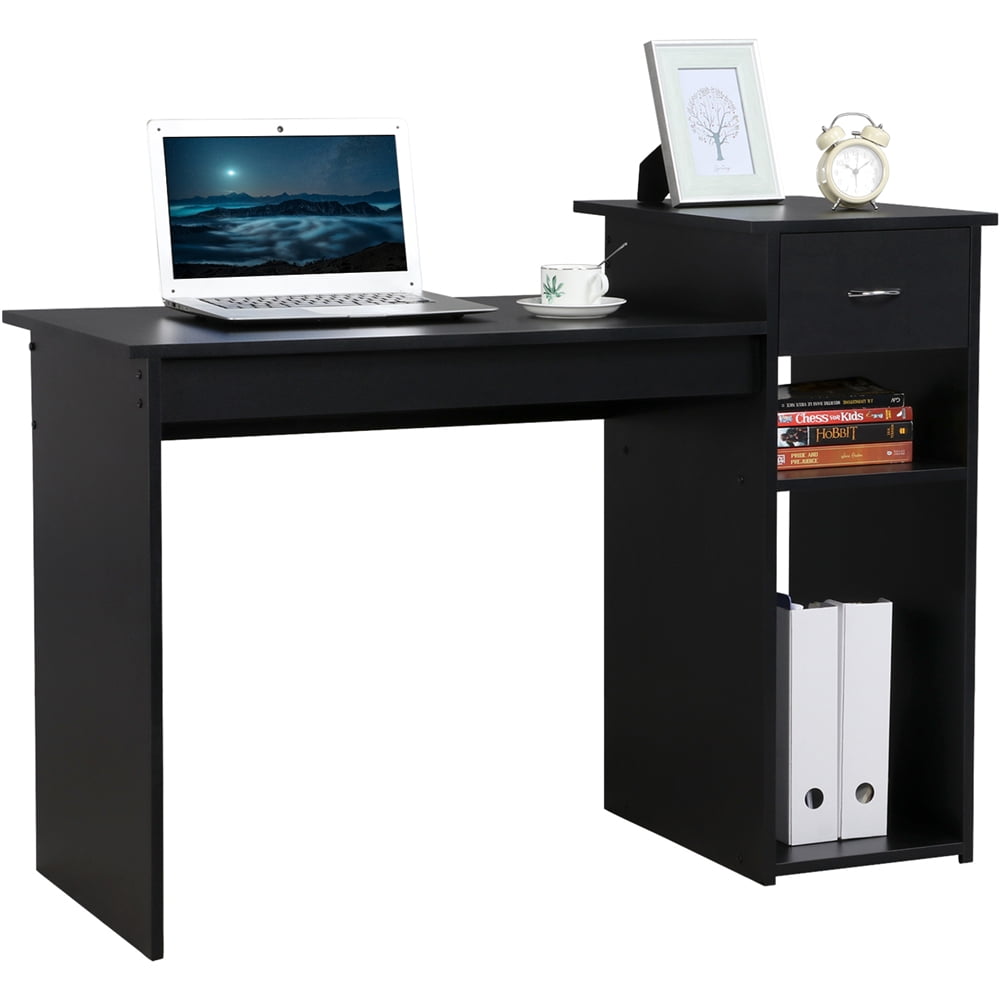Alden Design Home Office Workstation Computer Desk with Drawer and ...