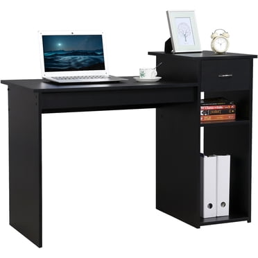 Mainstays Student Desk with Easy-glide Drawer, Canyon Walnut Finish ...