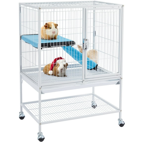 Alden Design Metal Animal Cage with Wheels for Adult Rats, Ferrets ...
