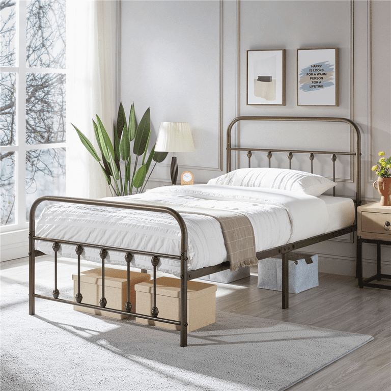 Twin bed frame with tall legs store