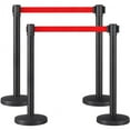 Alden Design Retractable Safety Stanchion with Nylon Rope for Queuing ...