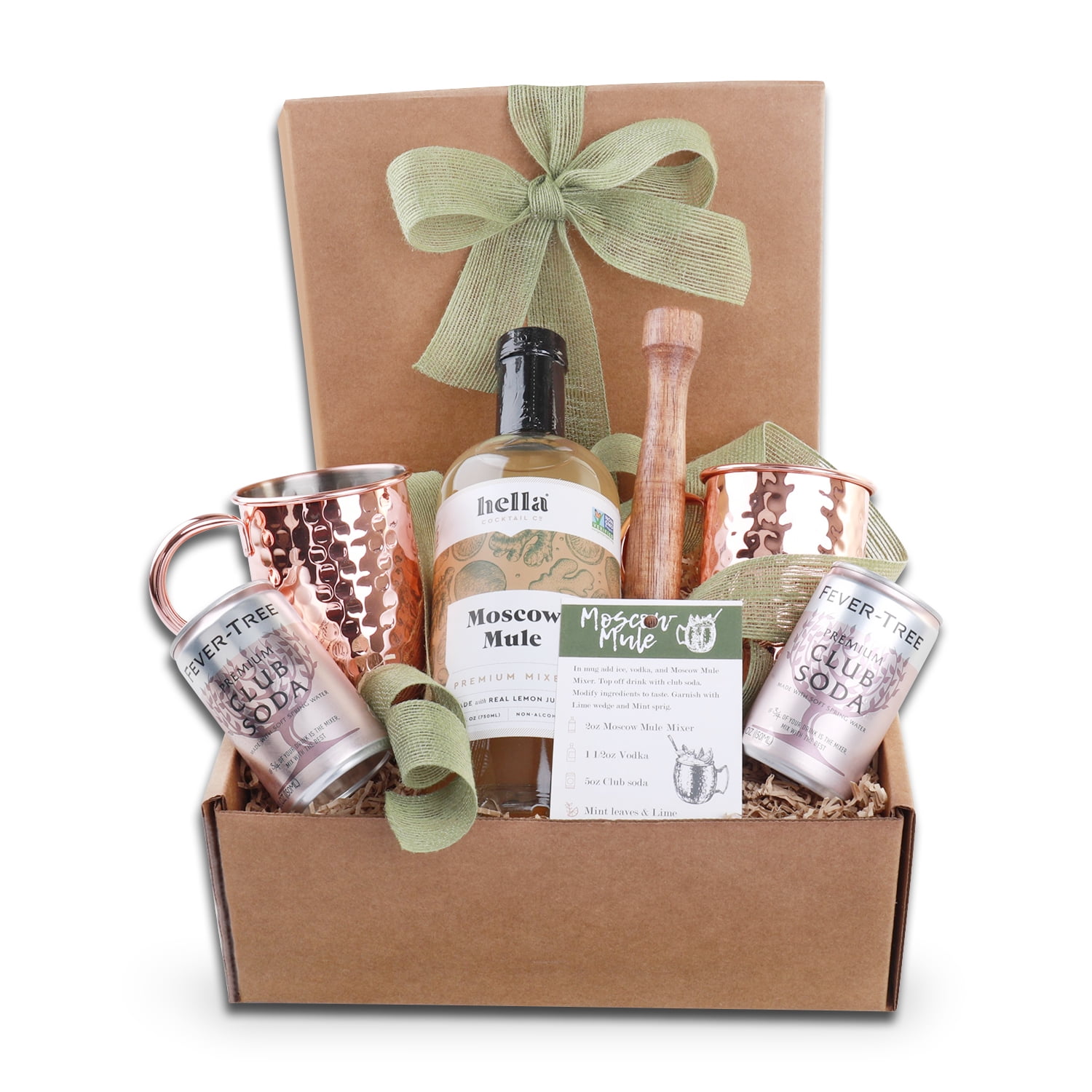 Alder Creek Moscow Mule Gift Box Set - Includes 2 Copper Mugs, Cocktail ...