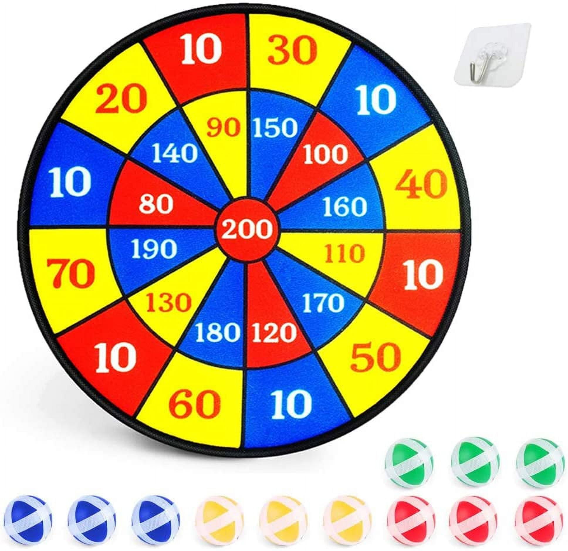 Alder Fun Ball Board Game with 14” Circular Board with Scores and 12 ...