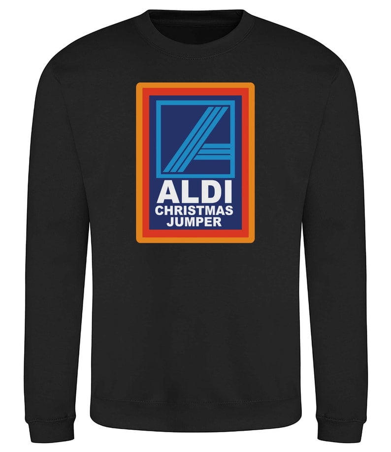 Aldi Christmas Jumper Funny Novelty Ugly Sweater Adults & Kids Top ...