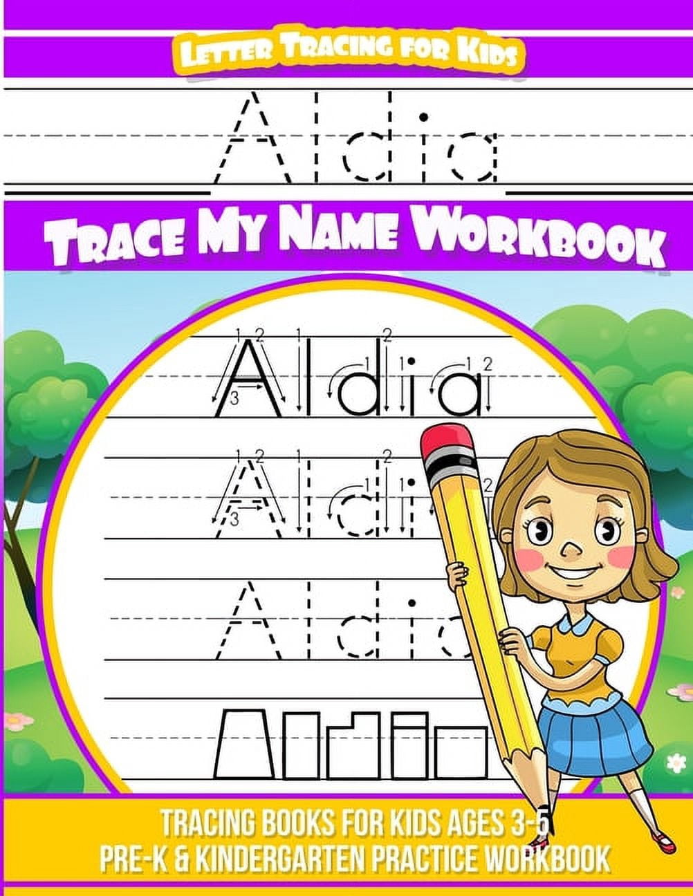 Aldia Letter Tracing for Kids Trace my Name Workbook : Tracing Books ...