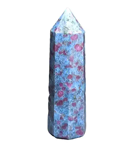 Aldomin Ruby In Kyanite Stone Tower Wand Crystal Healing Natural Reiki Carved Stone (80 To 100 ...