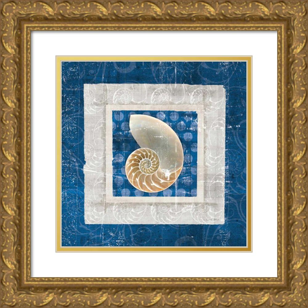 Aldrich, Belinda 15x15 Gold Ornate Wood Framed with Double Matting ...