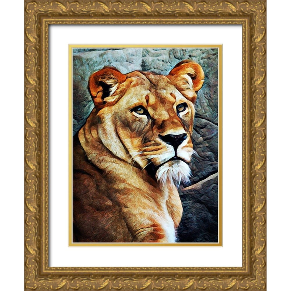 Aldridge, Ashley 19x24 Gold Ornate Wood Framed with Double Matting Museum Art Print Titled ...
