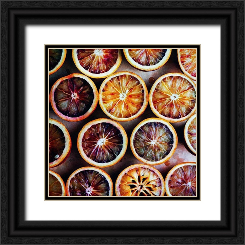 Aldridge, Ashley 20x20 Black Ornate Wood Framed with Double Matting ...