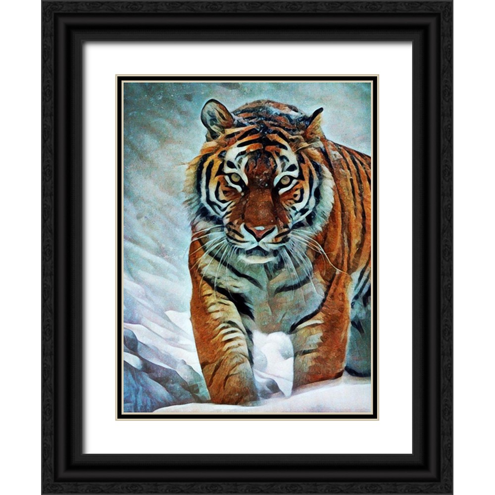 Aldridge, Ashley 25x32 Black Ornate Wood Framed with Double Matting ...
