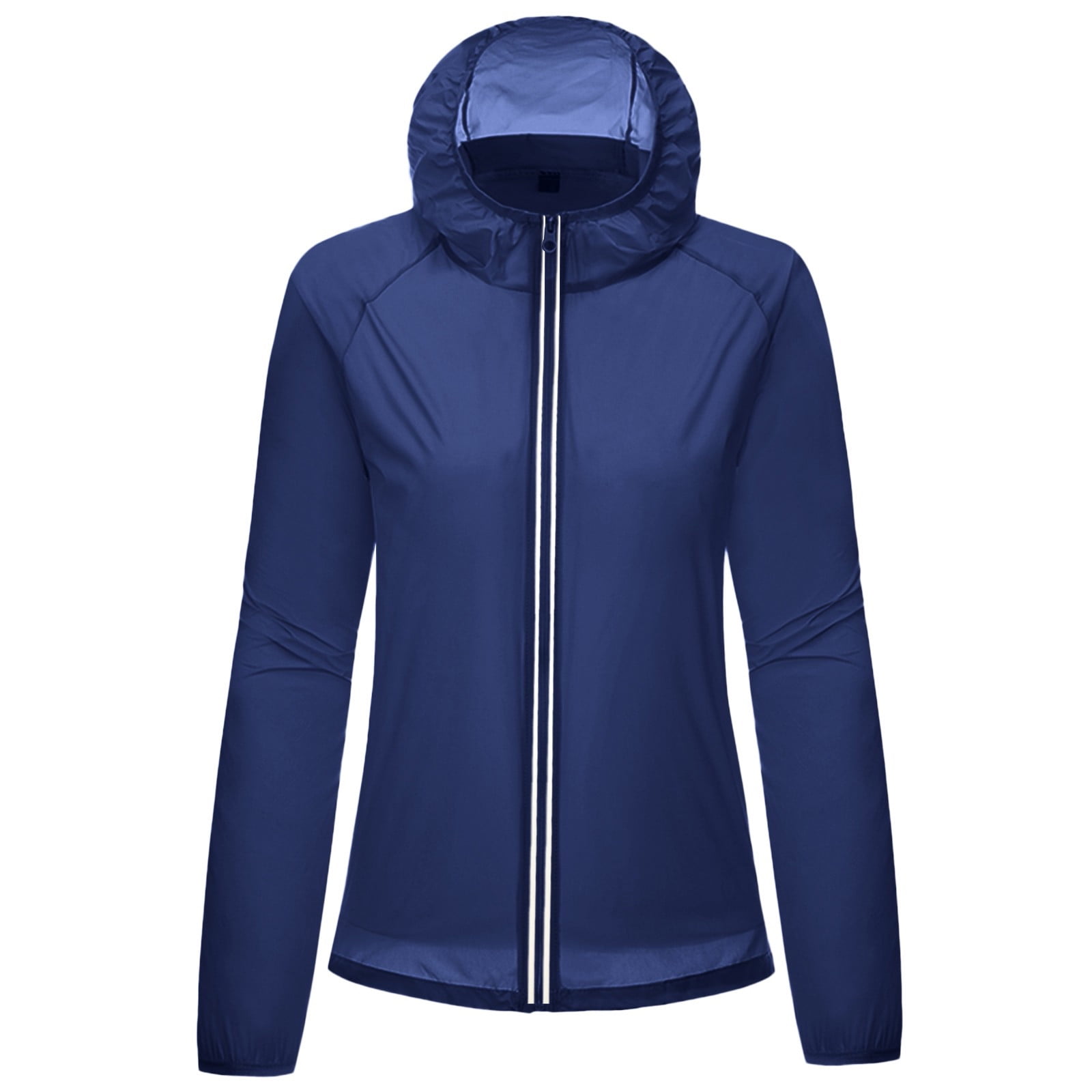 Aldult Unisex Outdoor Windproof Jacket Long Sleeve Hooded Thin Top ...