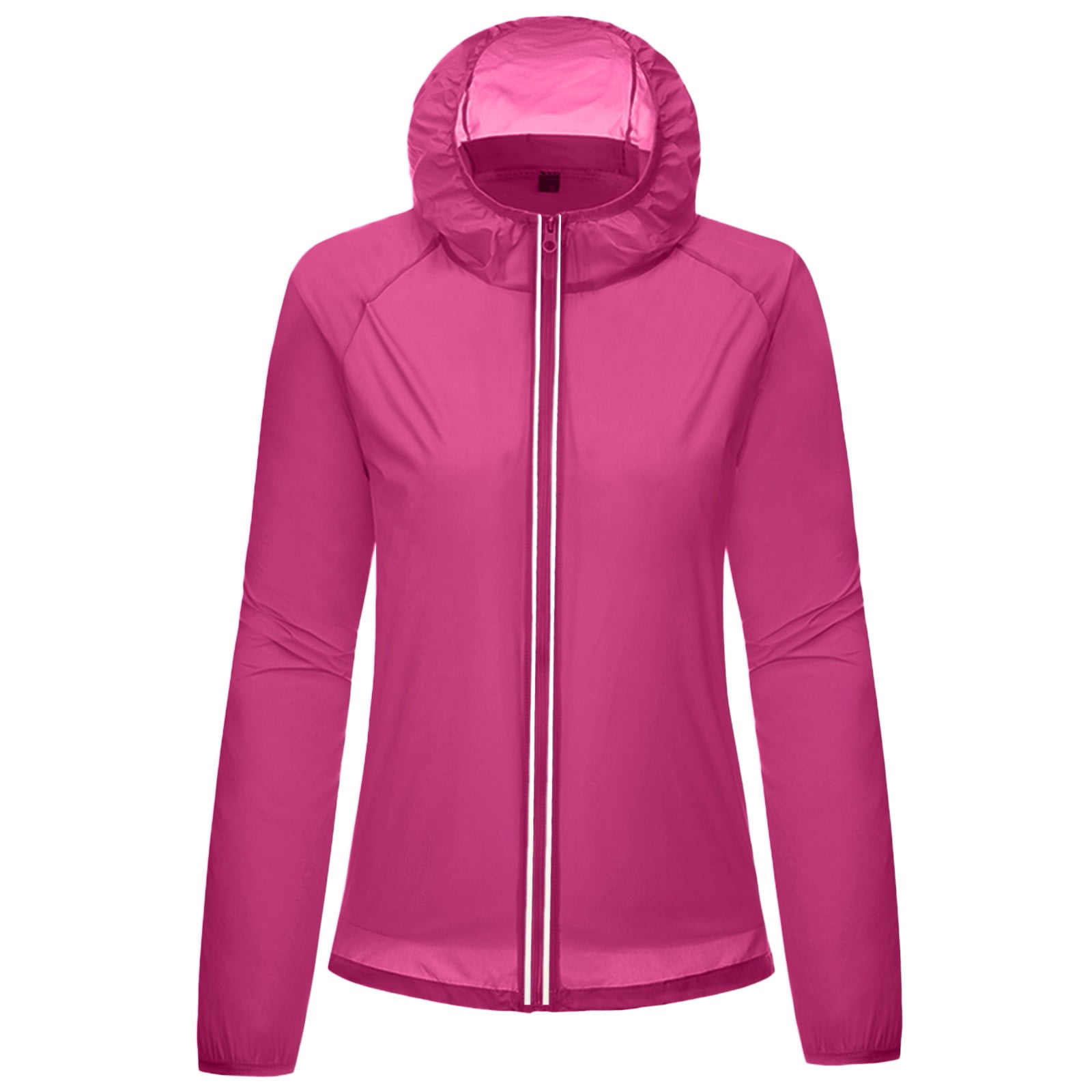 Aldult Unisex Outdoor Windproof Jacket Long Sleeve Hooded Thin Top ...