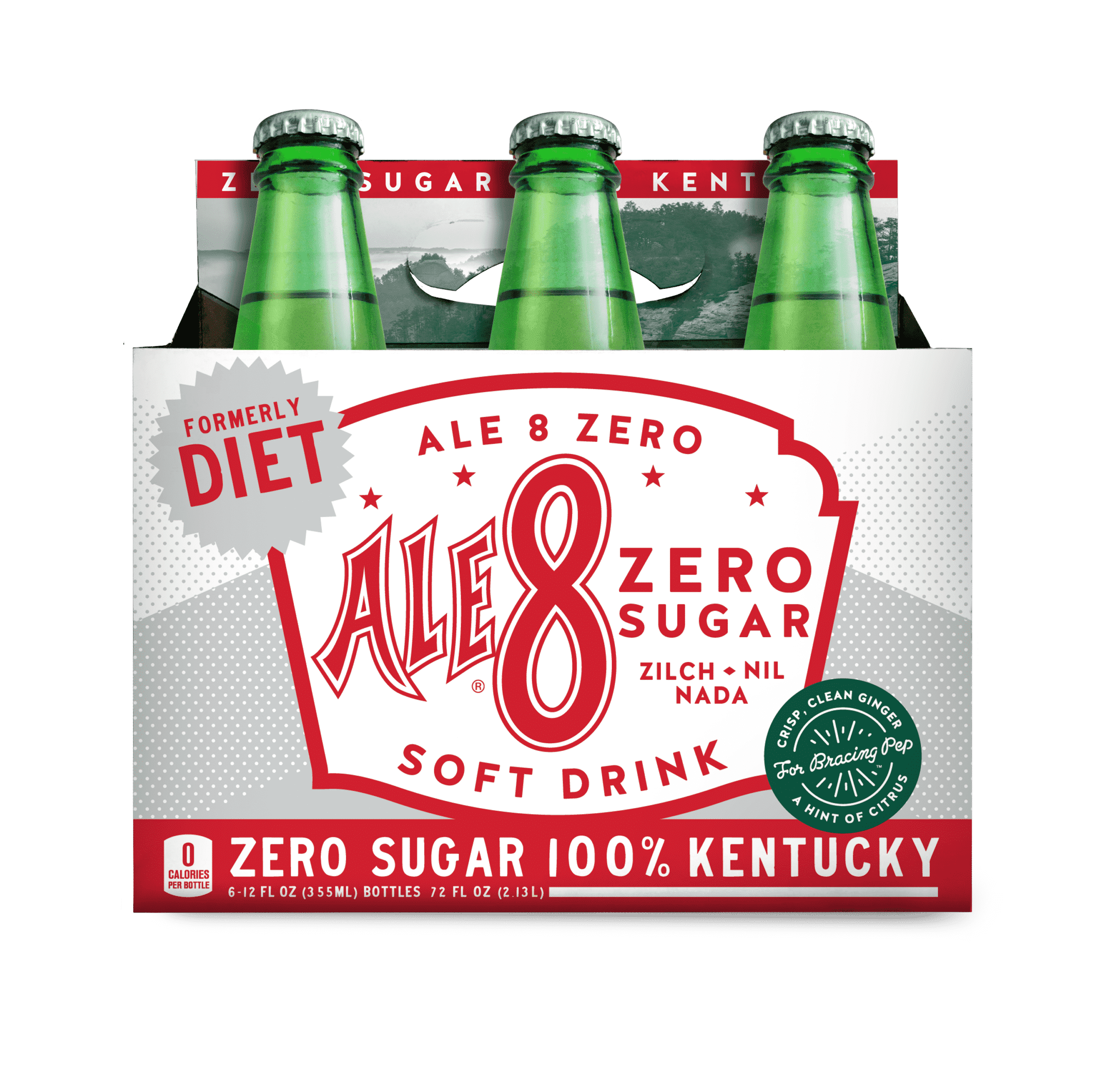 Ale-8-One Zero Ginger Ale Soda Pop, 12 fl oz, 6 Pack Bottles - Walmart.com