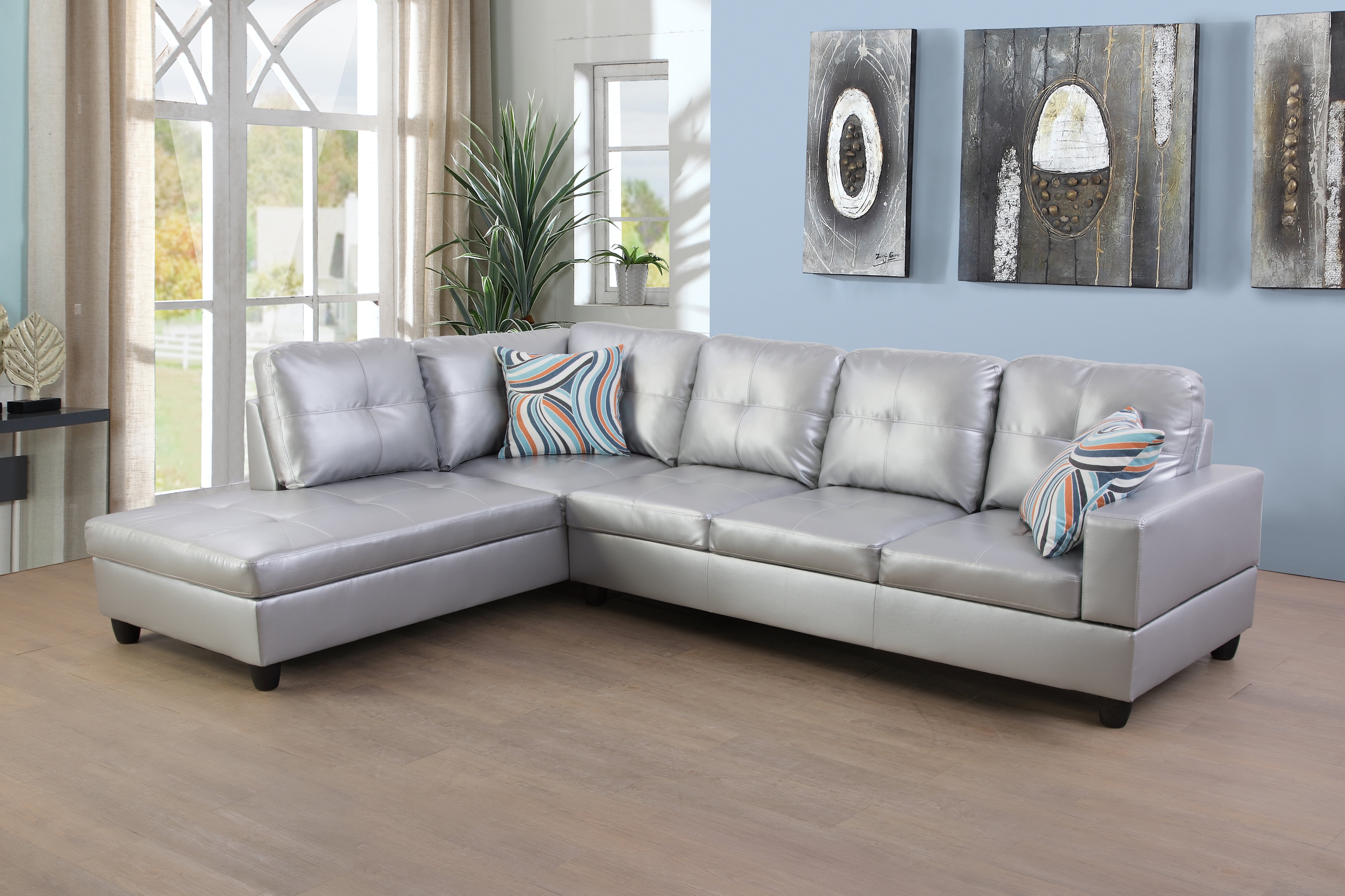 Ale Left Hand Sectional Sofa Set - Walmart.com