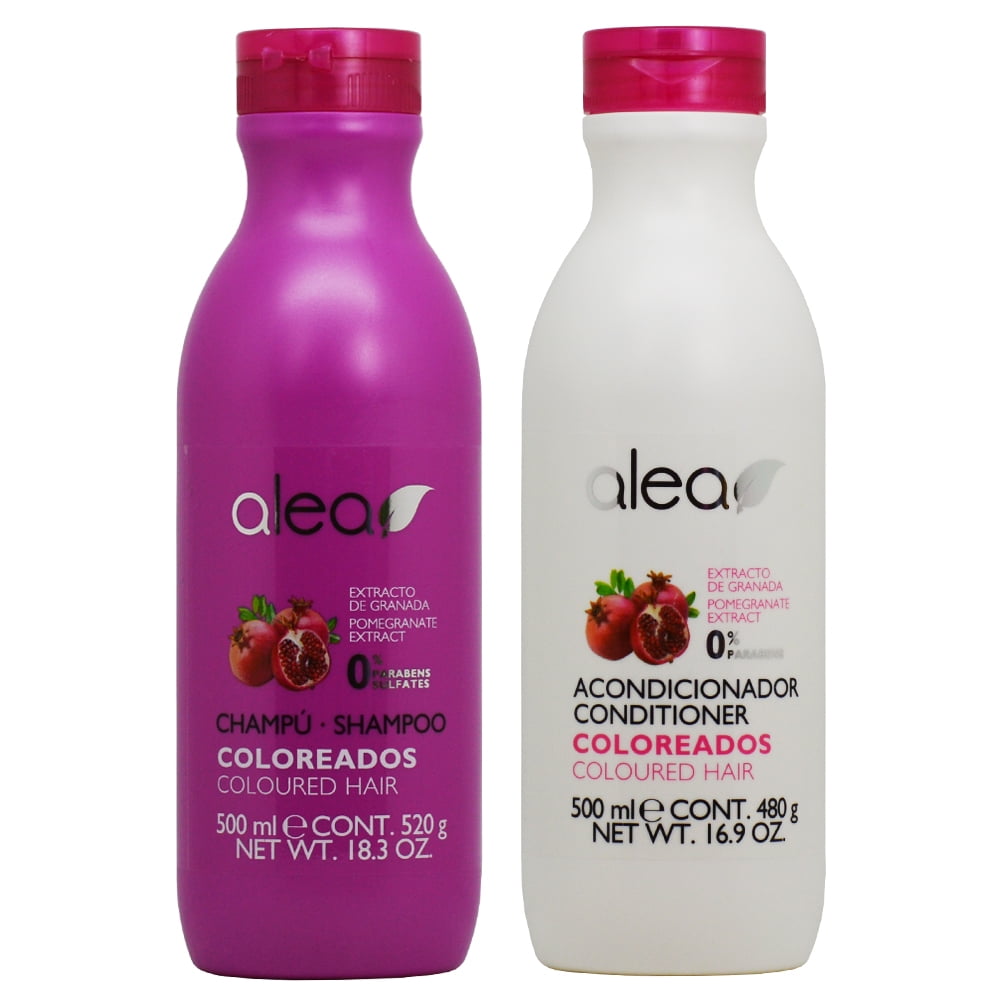 Alea Coloreados Coloured Hair Pomegranate Extract Shampoo + Conditioner ...