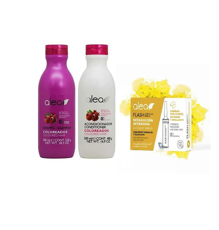 Alea S.O.S Color & Nourishing Hair Kit, with Pomegranate Extract ...