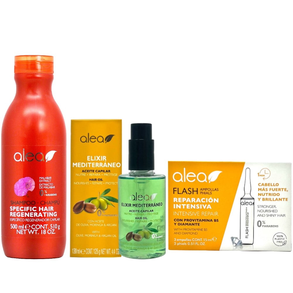 Alea Specific Hair Regenerating Shampoo 18oz + Elixir Mediterraneo 4 ...