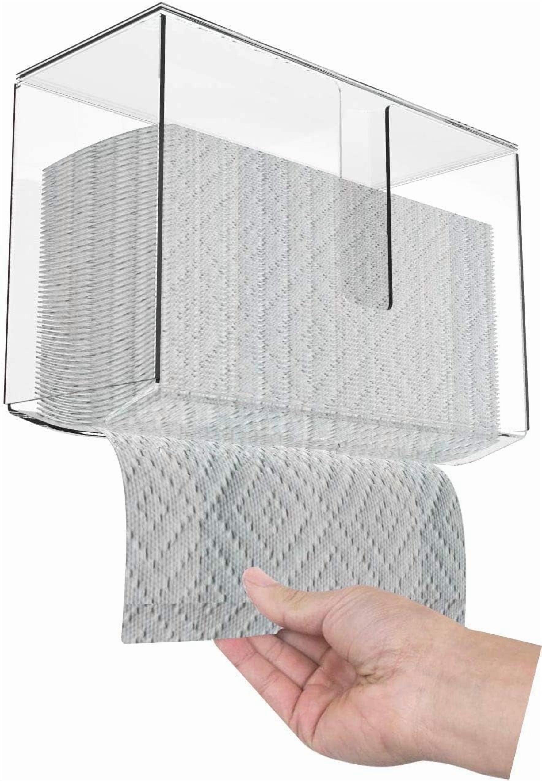 Alease wall mounted tissue dispenser, non perforated acrylic bathroom ...