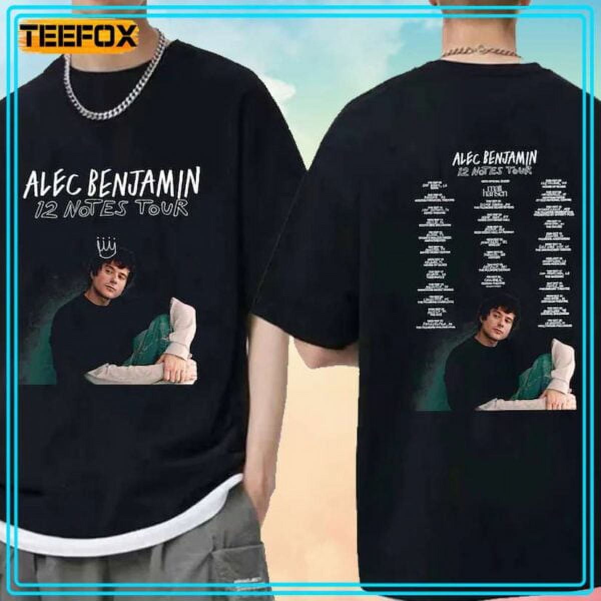 Alec Benjamin – 12 Notes Tour 2024 Music Unisex T-Shirt - Walmart.com