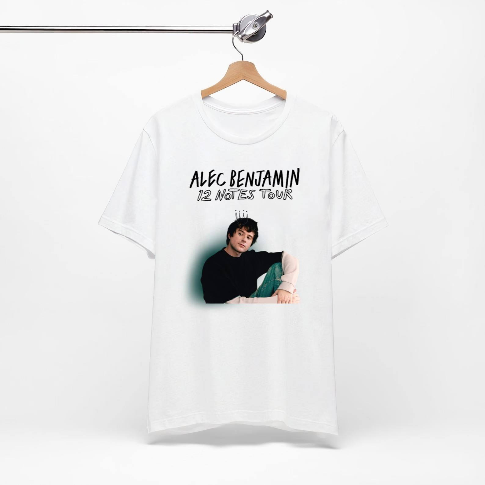 Alec Benjamin - 12 Notes Tour 2024 Shirt, Alec Benjamin Fan Shirt, Alec ...