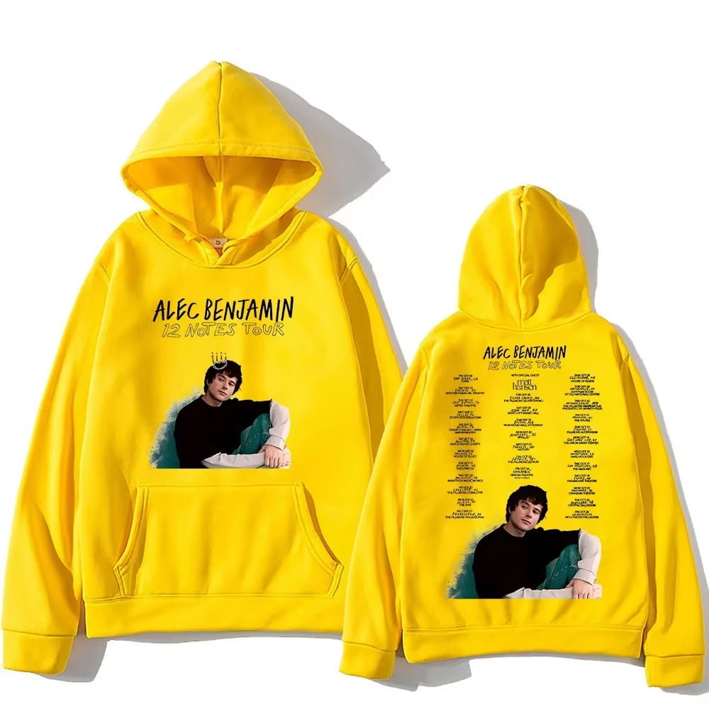 Alec Benjamin 12 Notes Tour 2025 Hoodies Unisex Fashion Sweatshirt ...