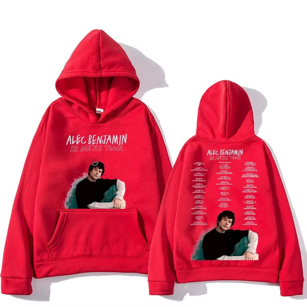 Alec Benjamin 12 Notes Tour 2025 Hoodies Unisex Fashion Sweatshirt ...