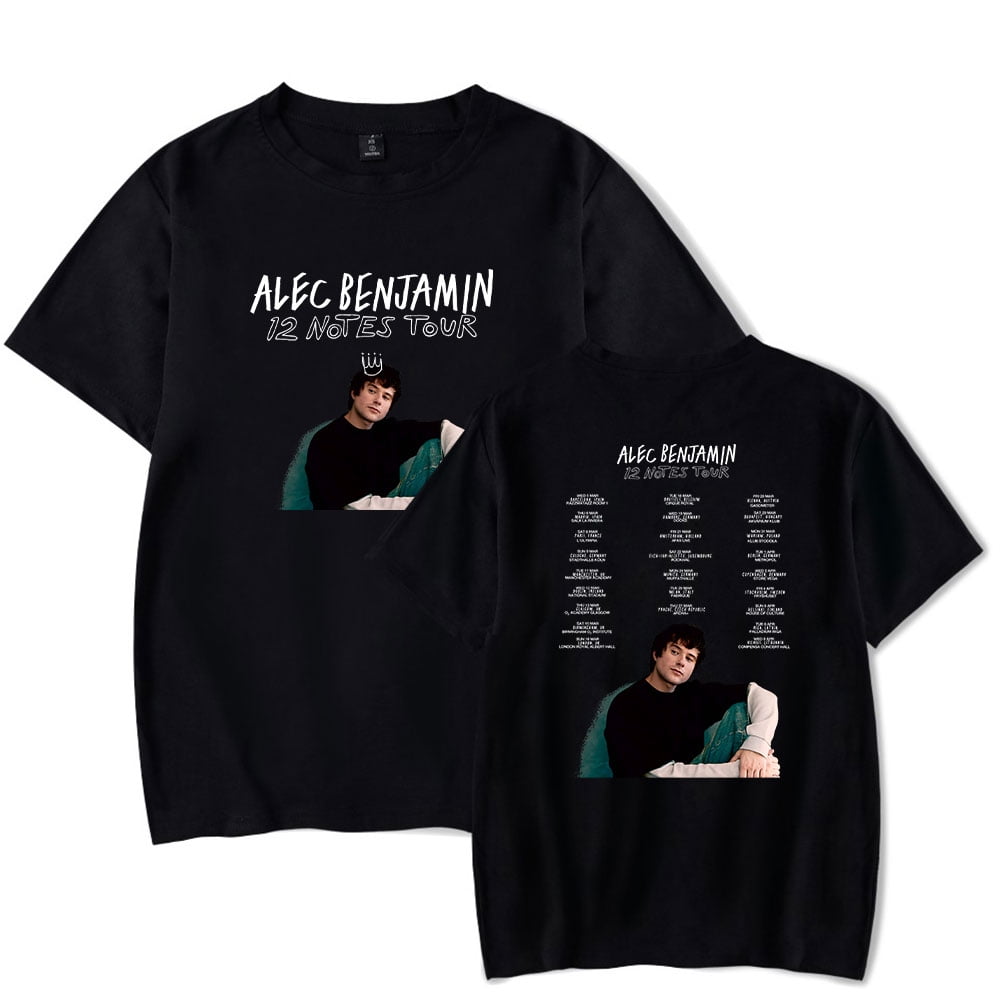 Alec Benjamin 12 notes tour Unisex HipHop Streetwear Crewneck Tee ...