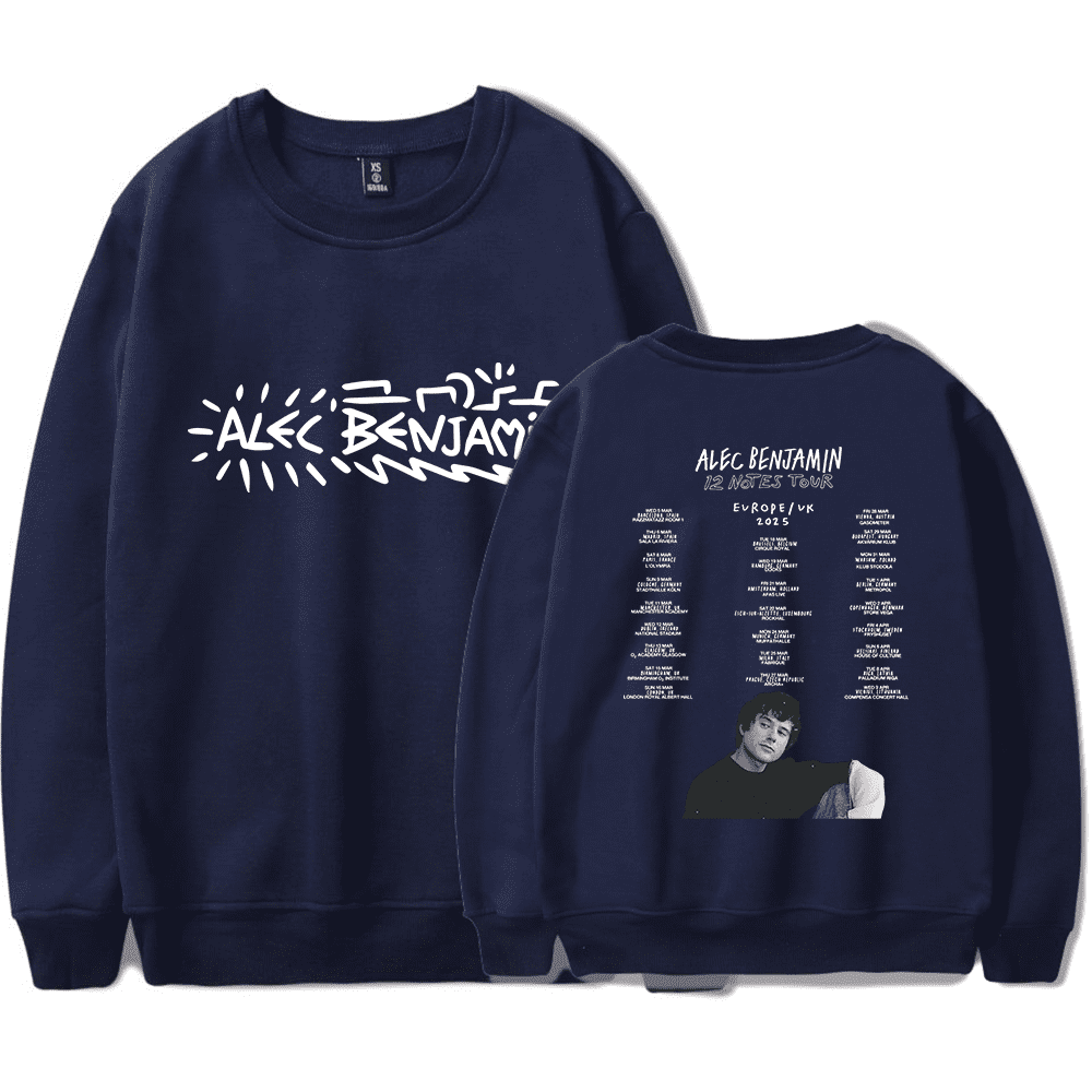 Alec Benjamin 2025 Tour Crewneck Sweatshirt Merch Casual Sweatshirt ...