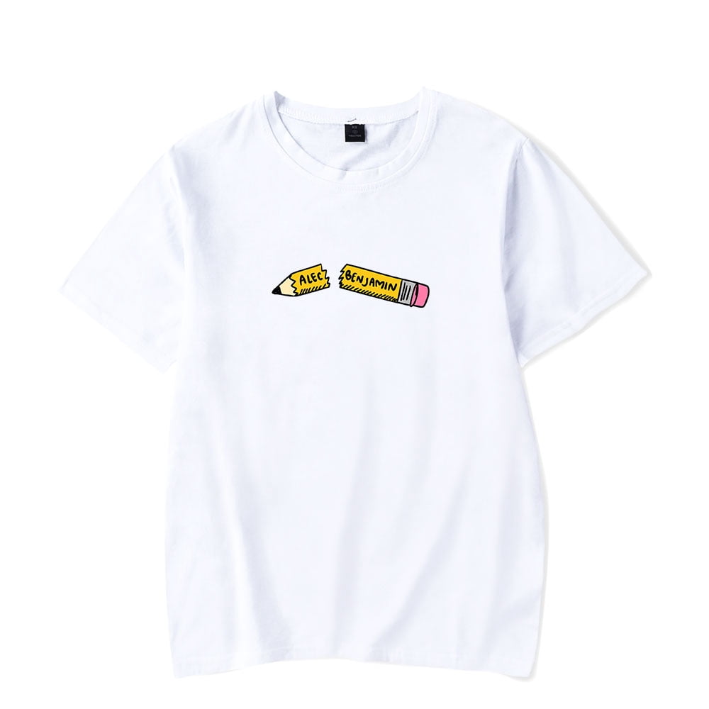 Alec Benjamin Merch Pencil T-Shirt Unisex Fashion Tour Album Short ...