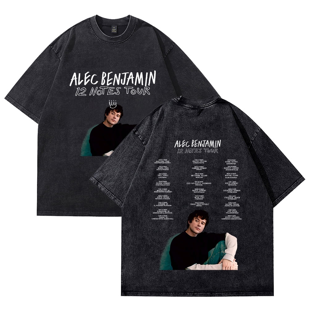 Alec Benjamin T-shirt Merch retro cotton street trend T-shirt unisex ...