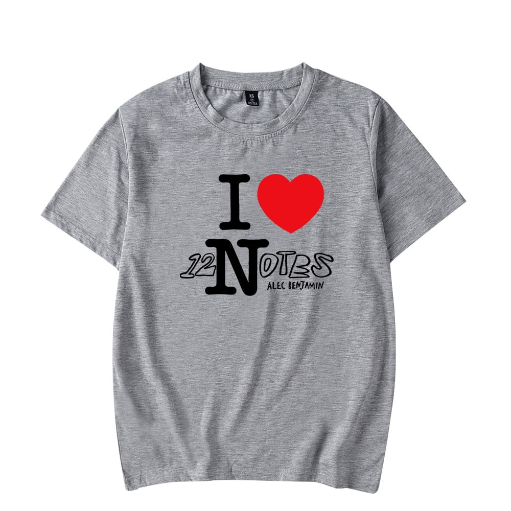 Alec Benjamin T-shirt summer pop singer loose casual short sleeved T ...