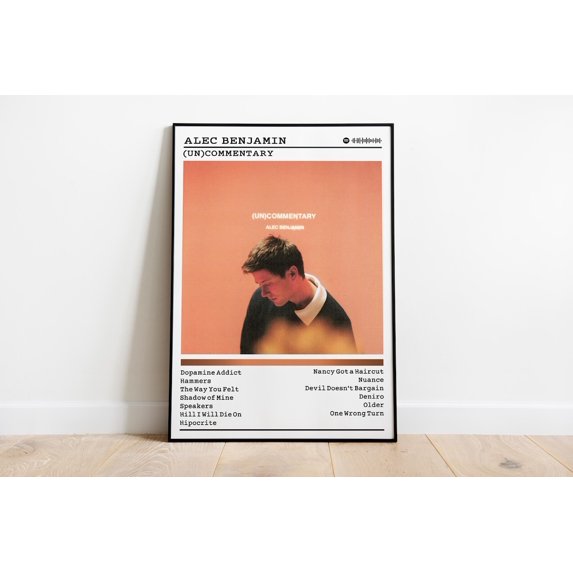 Alec Benjamin (Un)Commentary Album : Rock Music Wall Art #371 ...