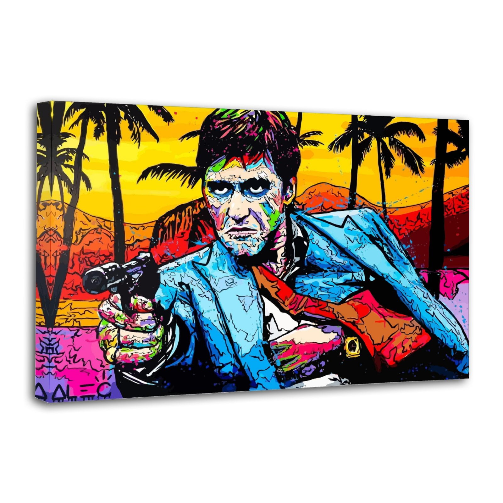 Alec-Monopolys Al Pacino Scarface Tony Montana Painting On Canvas Wall Art Poster Scroll Picture ...