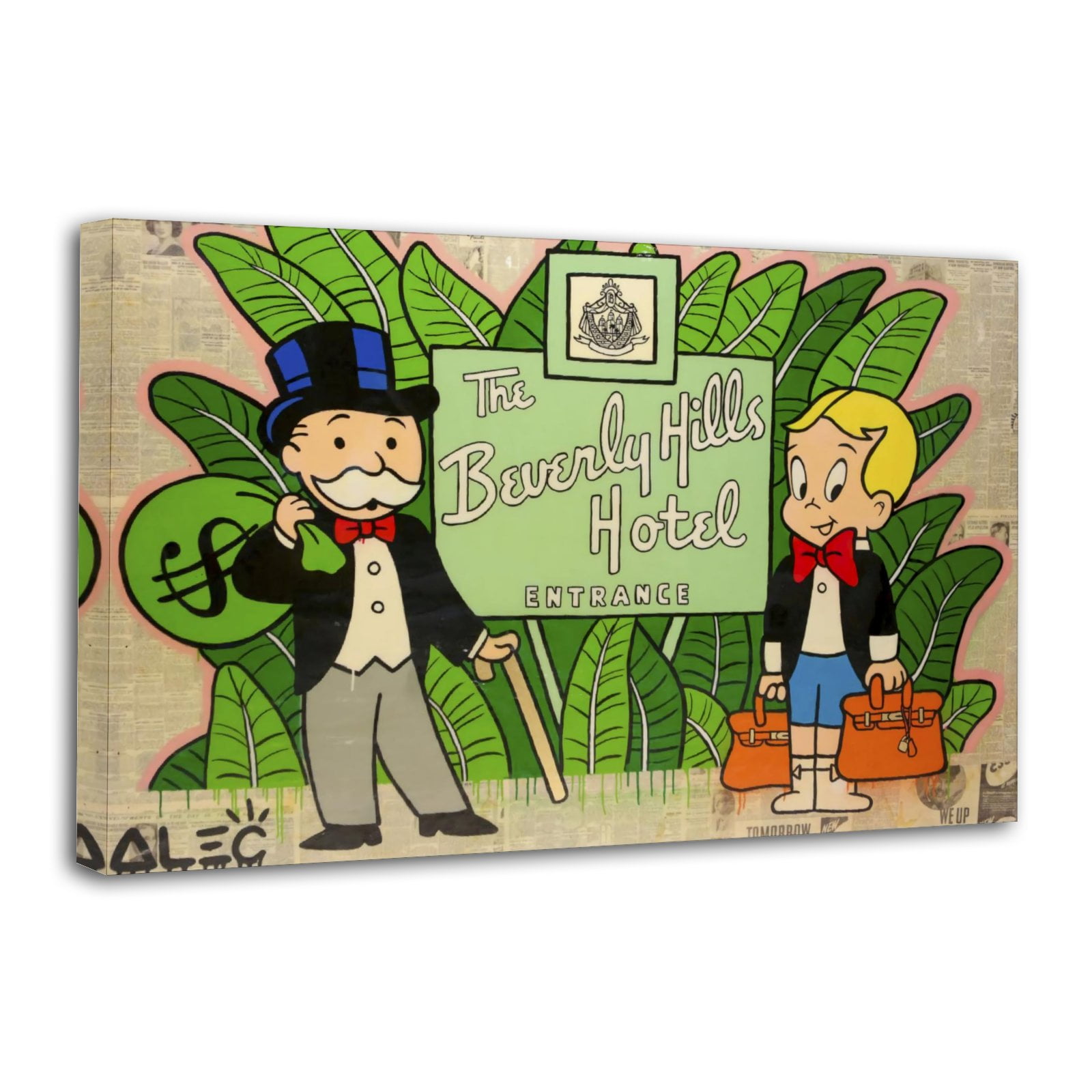 Alec-Monopolys Beverly Hills Hotel Artworks Canvas Poster Room ...