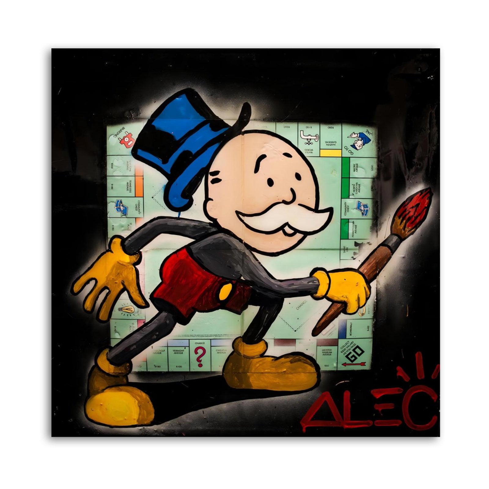 Alec-Monopolys Doodle Game Tycoon Print Photo Art Painting Canvas ...