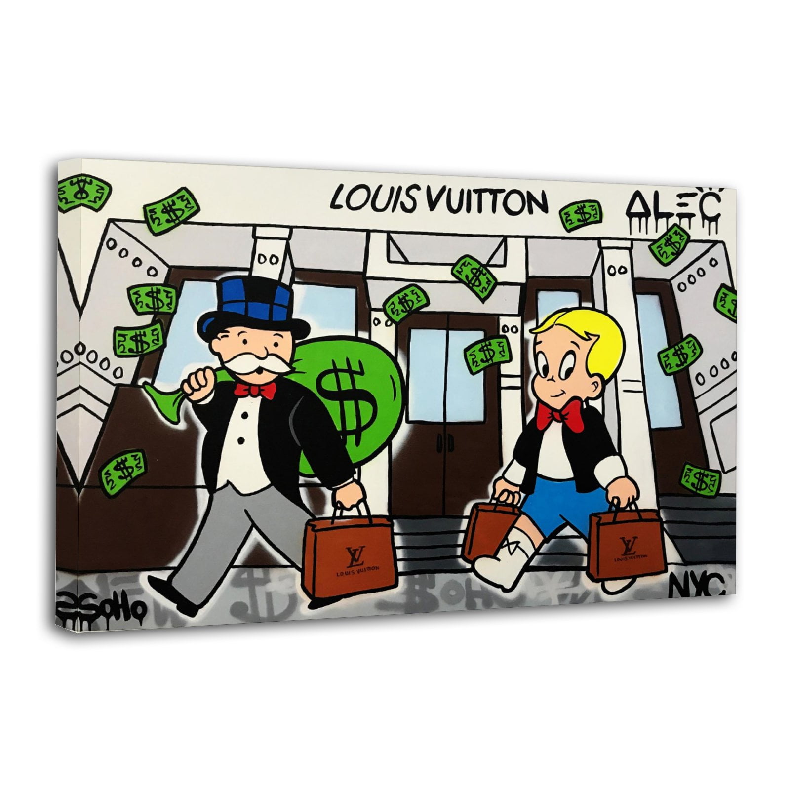 Alec-Monopolys Graffiti Art Richie Rich Home Decor Poster Wall Art ...